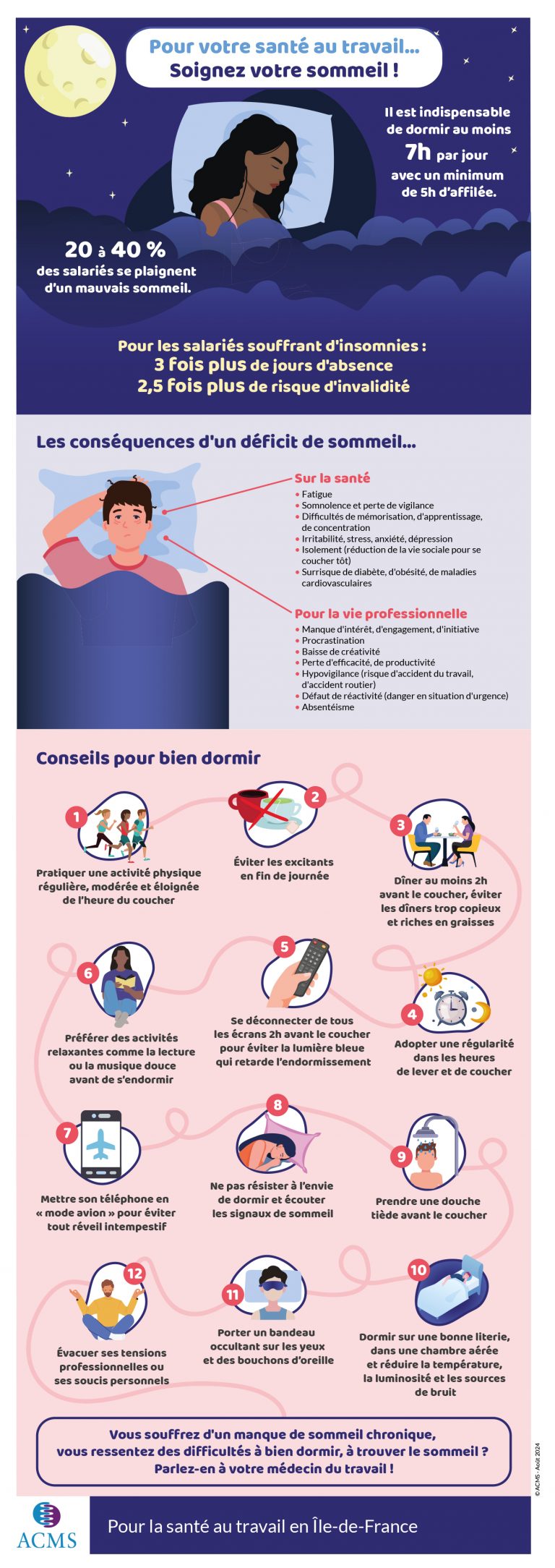 Qualité du sommeil et santé au travail : sensibilisez vos salariés